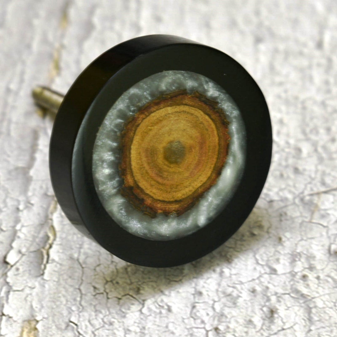 ARTISNO Resin Wood Drawer Knobs: Unique Cabinet Pulls, Round Resin Knobs, Cabinet Drawer Pulls ...