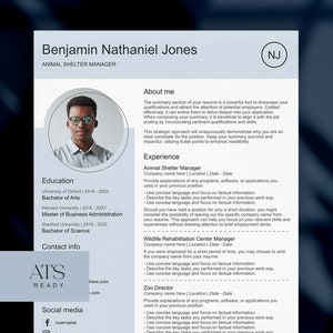 Modern Resume Template for Word and Apple Pages | 1-4 Page Resume ...