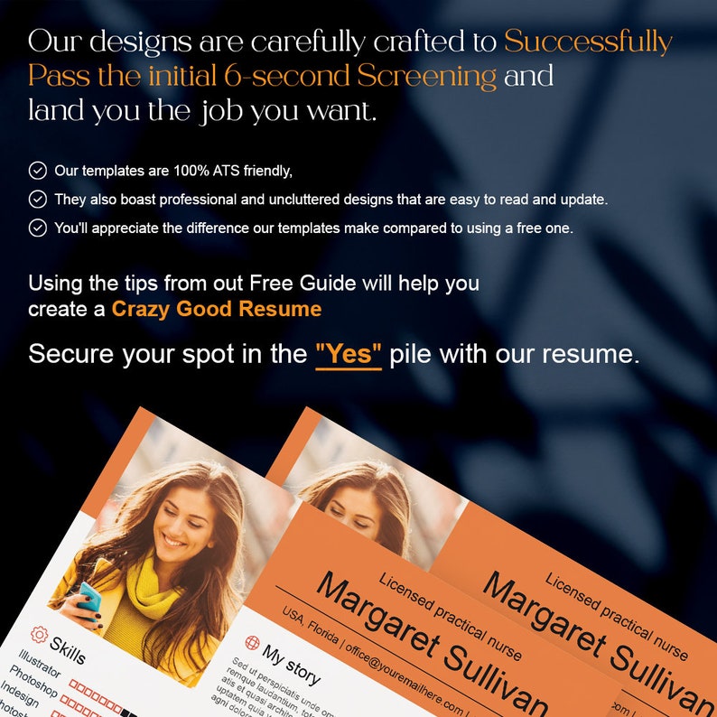 Elegant Resume Template for Microsoft Word & Apple Pages | Resume ...