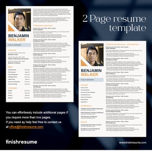 Elegant Resume Template for Microsoft Word & Apple Pages | Resume ...
