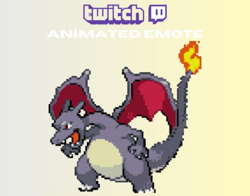 Animated Twitch Emote Charizard Emote Pixel Emote Pokemon - Etsy