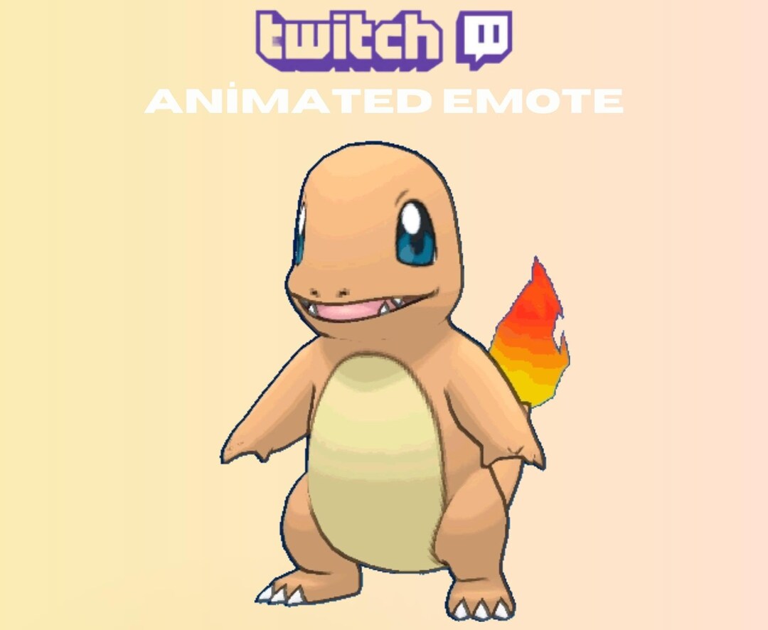 Animated Twitch Emote Charmander Emote Pokemon Emote Cute - Etsy Australia