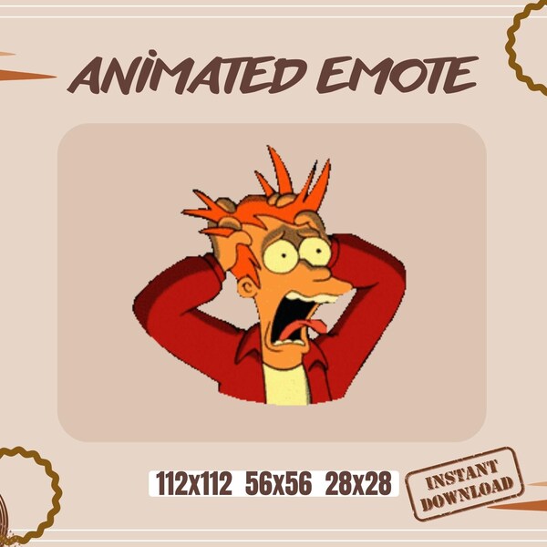 Panic Twitch Emote Animated - Etsy Australia