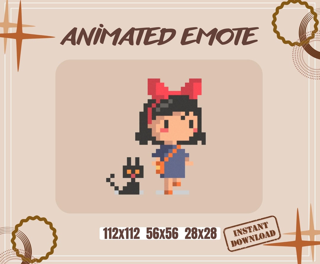 Animated Twitch Emote Kiki and Gigi Emote Pixel Emote Cute - Etsy Australia
