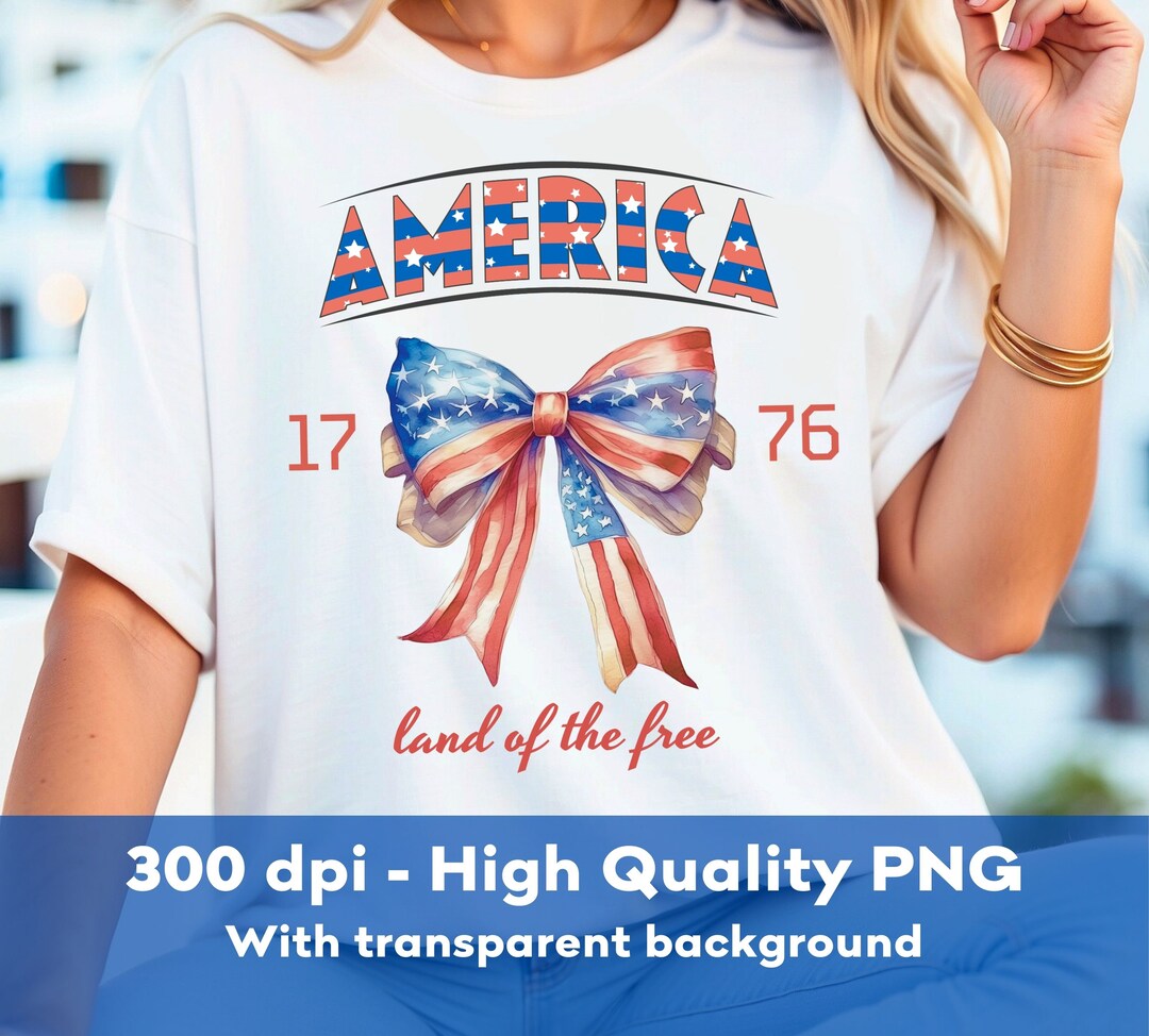 Coquette 4th of July Png, 4th of July Png, America Png, Fourth of July ...