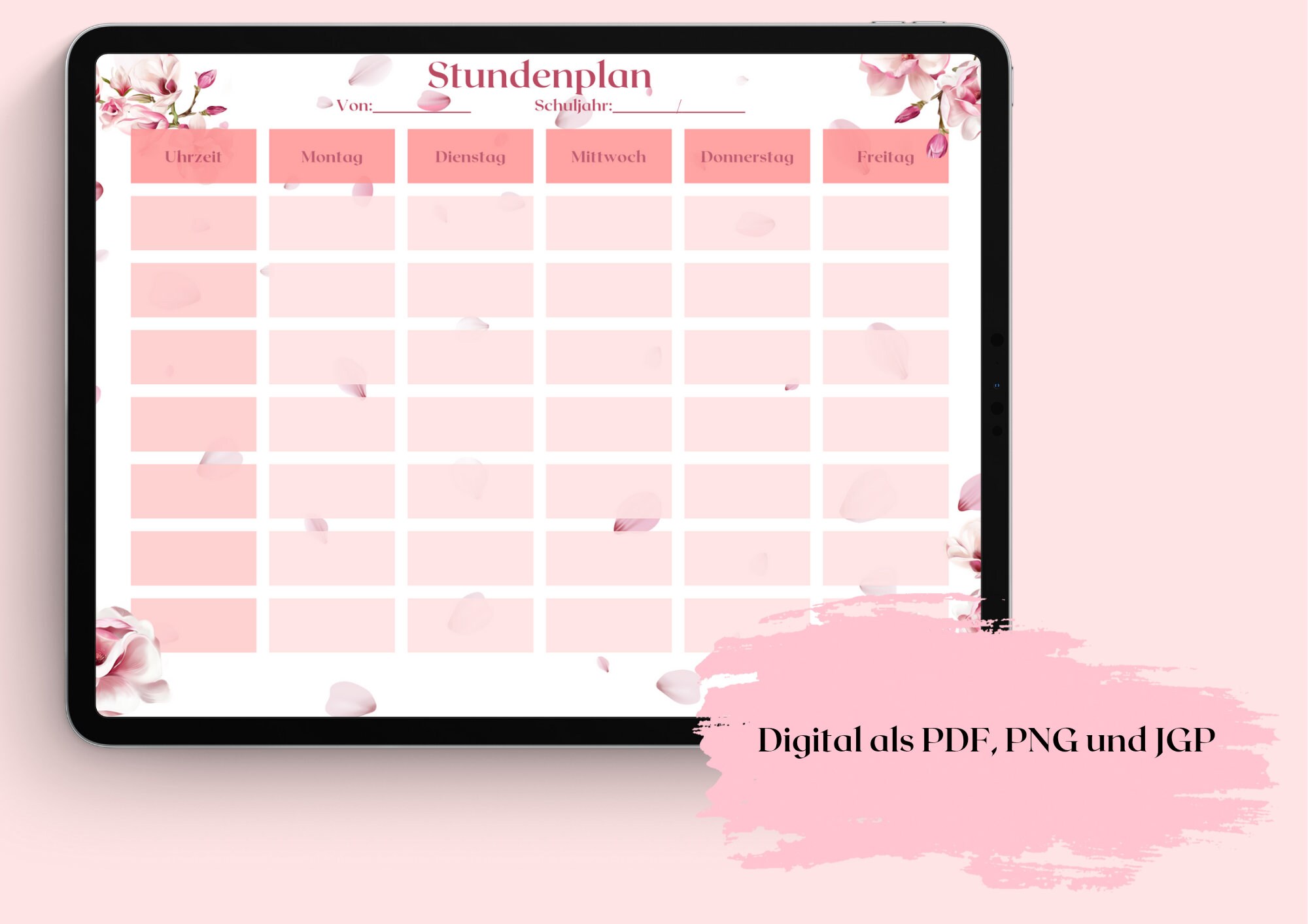 Digital Timetable, to Print Out, for School Children and Students ...
