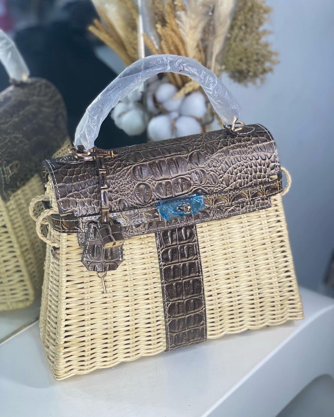 Luxury Leather Rattan Bag Personalized Rattan Bag for Women - Etsy