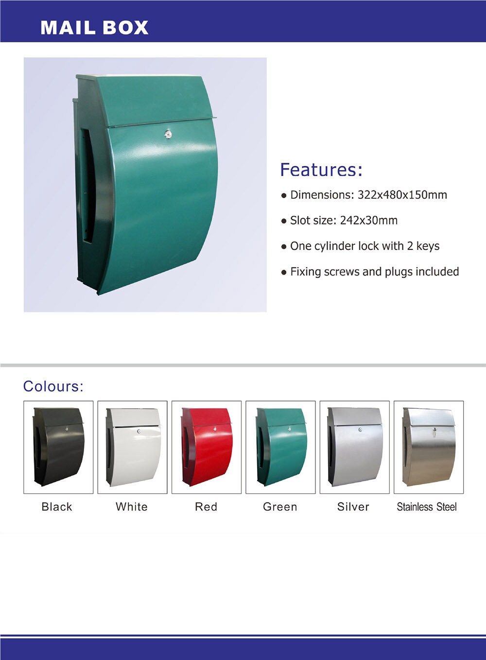 Personalized Mailbox, Wall Mount Mailbox, Custom Mailbox, Mailbox ...