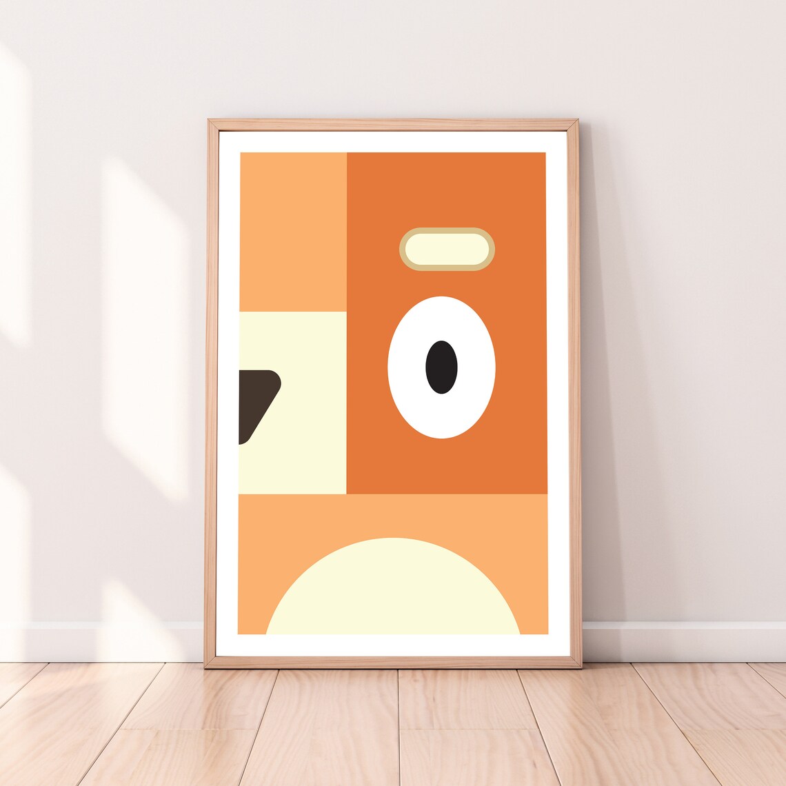 Bluey & Bingo Abstract Minimalist Print (digital Download) - Etsy