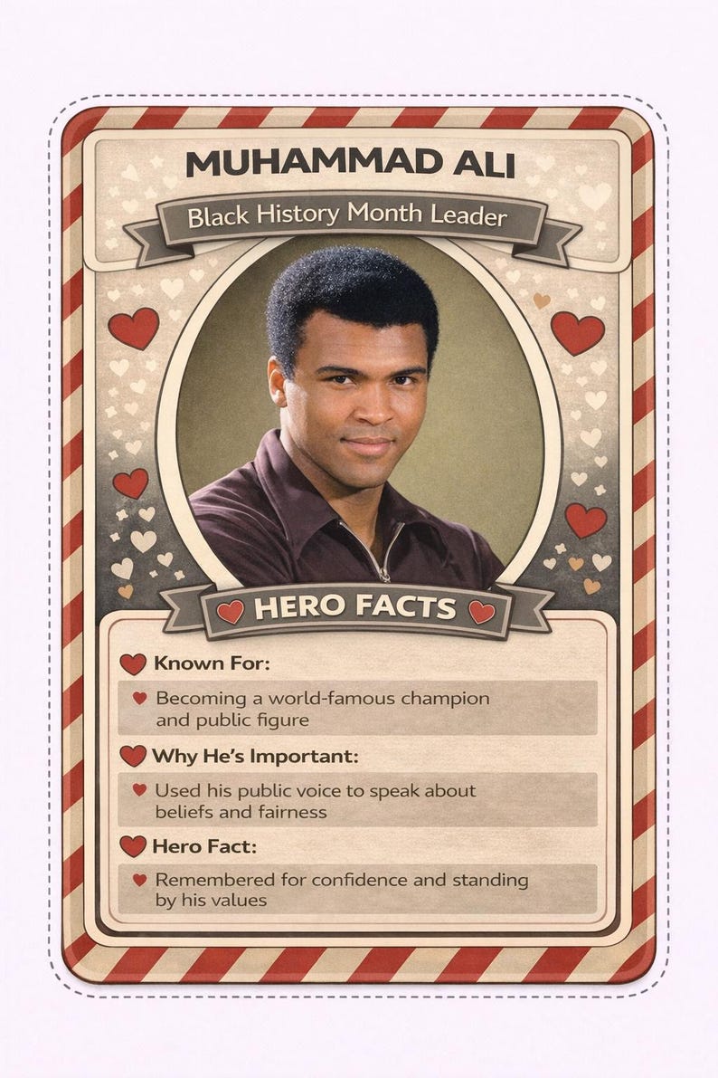 Black History Month Posters for Kids | Influential Black Leaders ...