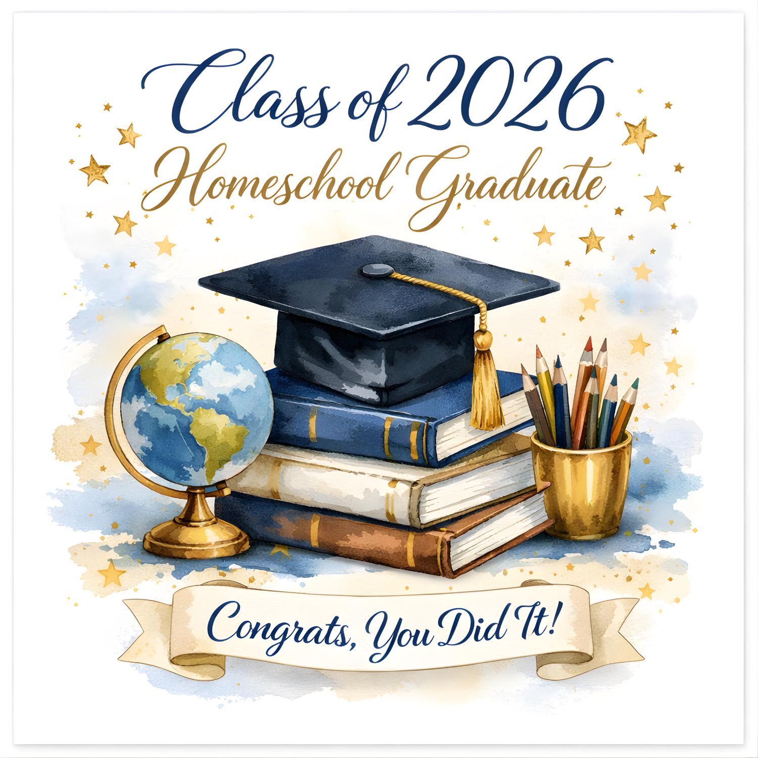 Homeschool Graduation Cards Printable — 12 Interactive Memory Cards - Etsy