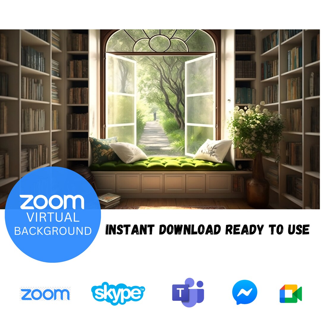 Study Storybook Fantasy | Zoom Virtual Backgrounds | Backdrop | Office ...