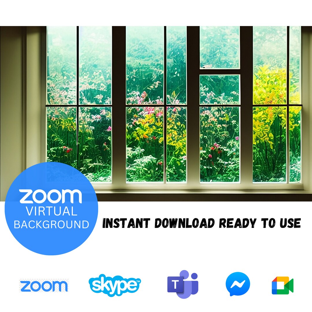 Cottage Garden | Zoom Virtual Backgrounds | Backdrop | Office ...