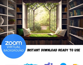 Cottage Garden | Zoom Virtual Backgrounds | Backdrop | Office ...