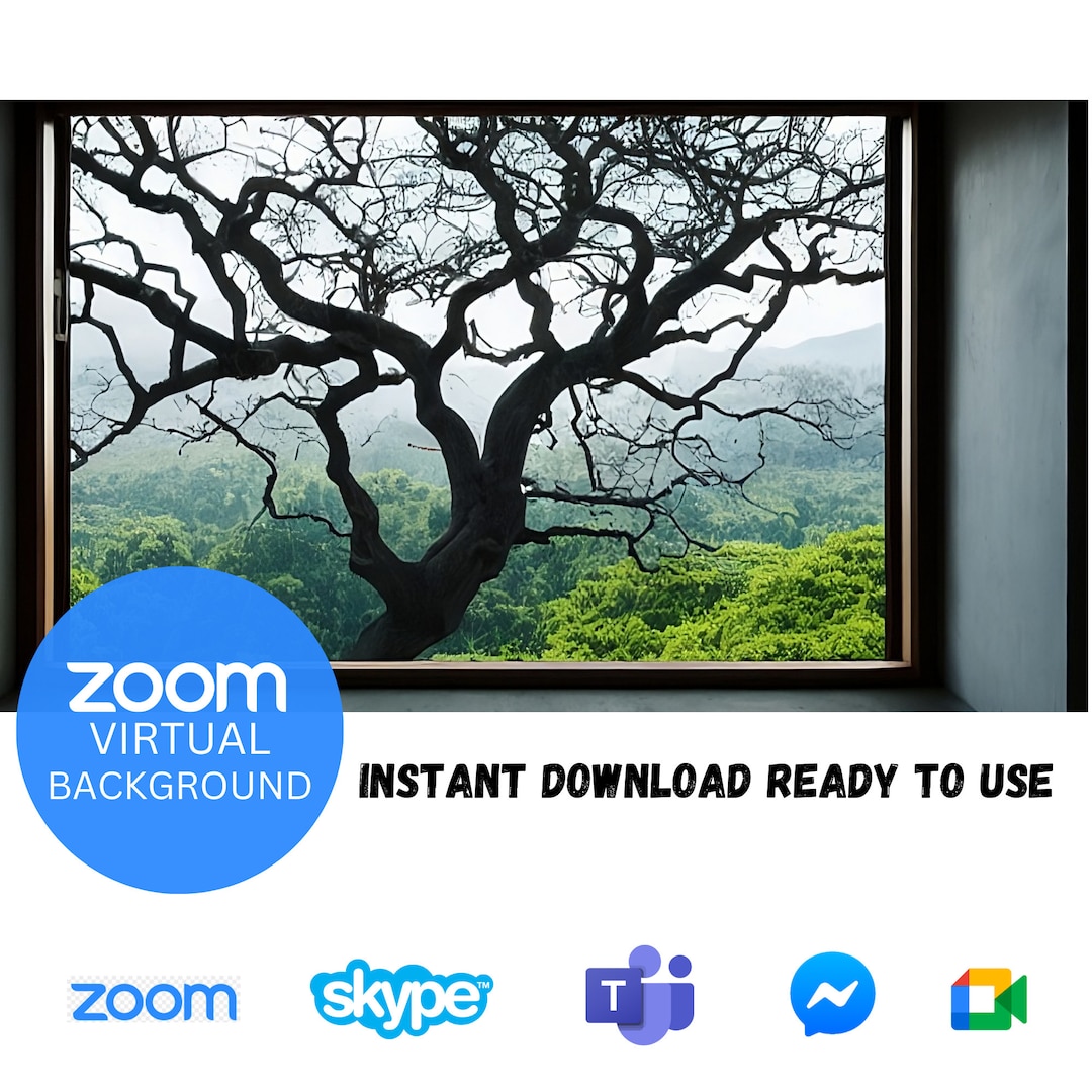 Twisted Tree | Zoom Virtual Backgrounds | Backdrop | Office Background ...
