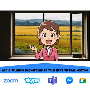 Farmland Fields Zoom Virtual Backgrounds Backdrop Office Background ...