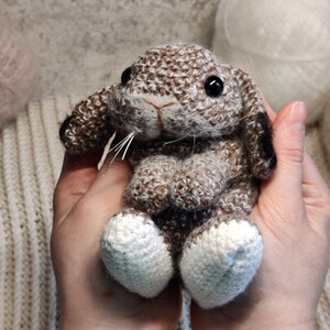 Crochet Baby Bunny Pattern: Amigurumi Plushie in Hat and Overalls (PDF ...