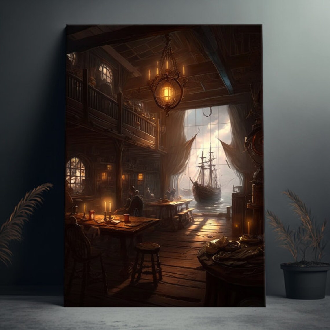 Pirate Tavern Poster, Wall Art, Jack Sparrow Home Decor, Pirates of the ...