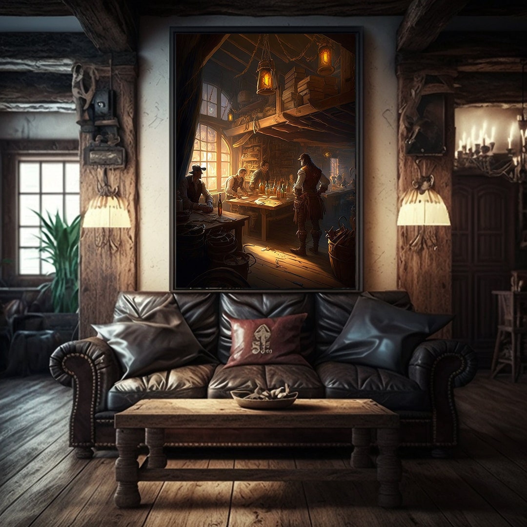 Pirate Tavern Poster, Wall Art, Instant Download Printable Home Decor ...