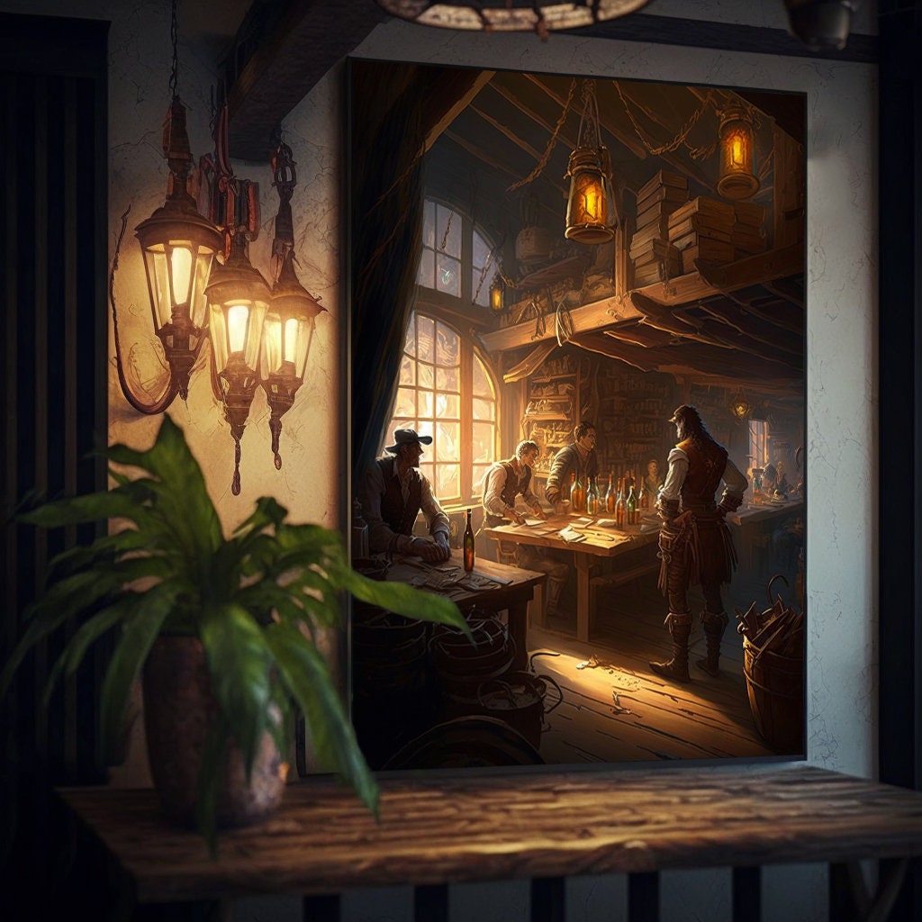 Pirate Tavern Poster, Wall Art, Instant Download Printable Home Decor ...