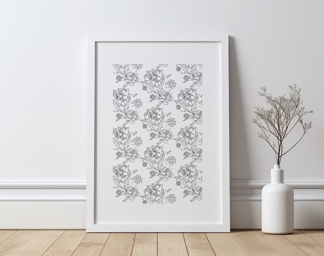 Drawing Nature Patterns to Color - Coloring Printable Drawing PDF to ...