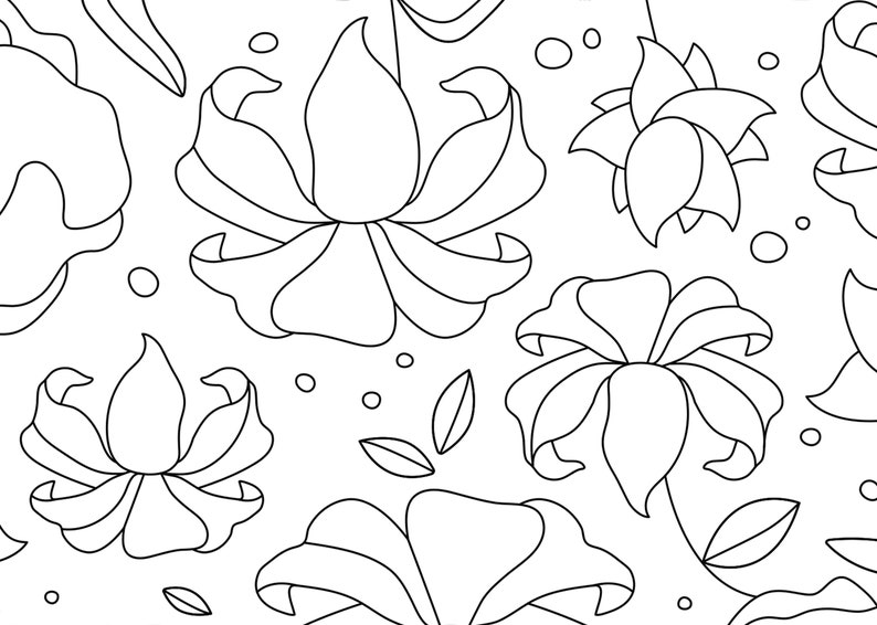 Drawing to Color Coloring Drawing Printable PDF to Download Adult and ...