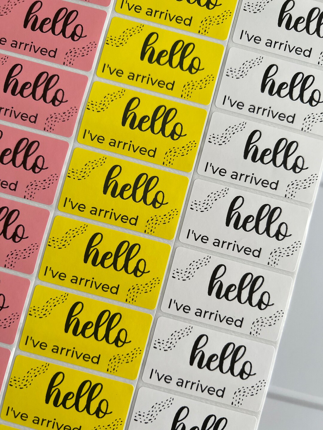 Hello I've Arrived Stickers and Labels for Small Business, Packaging ...