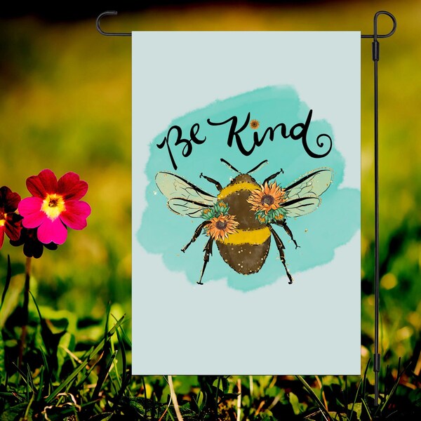Bee Garden Flag - Etsy