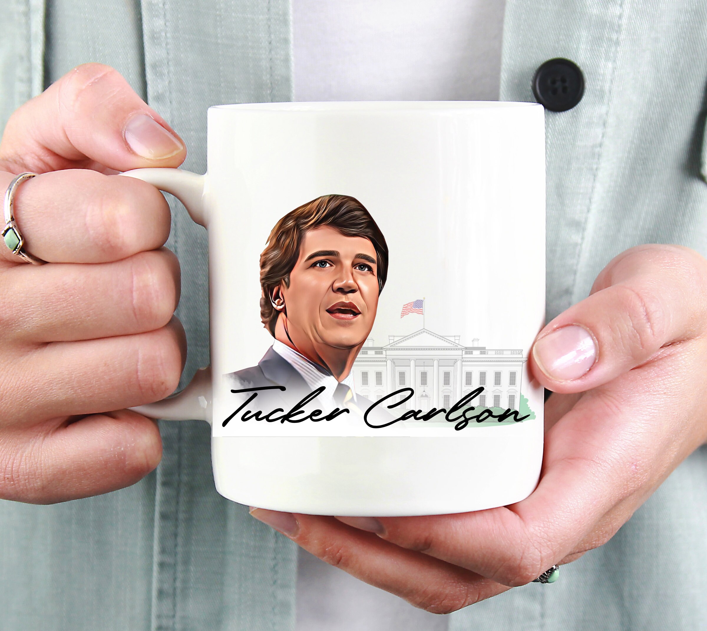 Tucker Carlson Fan Gift, Tucker Carlson Fan Mug, Great Tucker Carlson ...