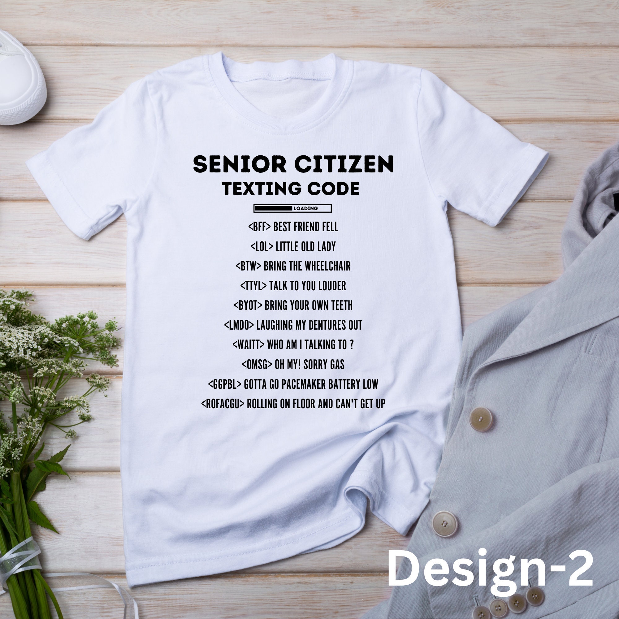 Sarcastic Senior Citizen Shirt,funny Grandparents T-shirt,senior ...