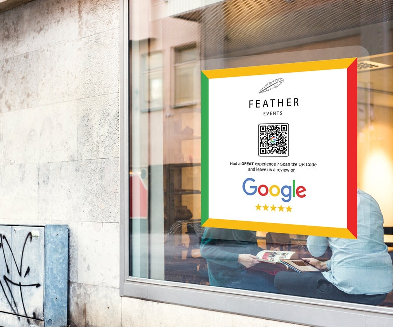 QR Code Map Stickers, Social Media Stickers, Google Shop Review ...