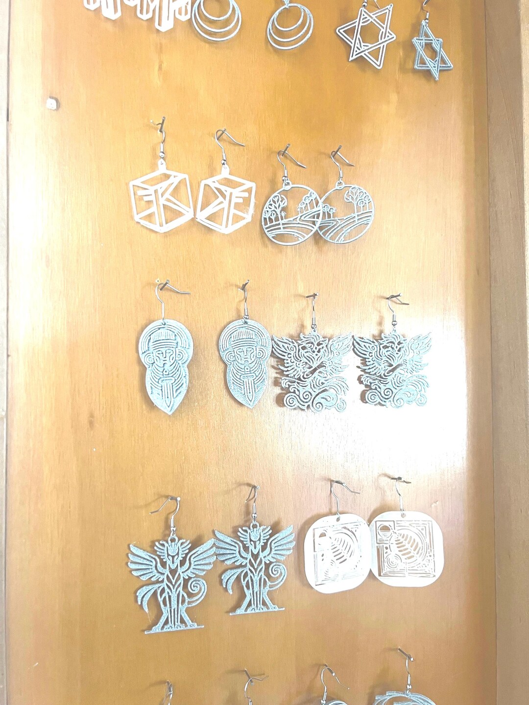 3D Printed Prototype Earrings - Unique and Innovative Design, Modern ...