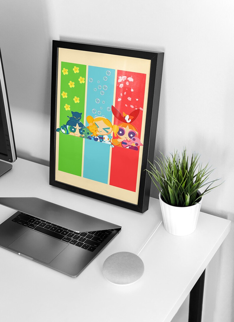 Powerpuff Girls, INSTANT DOWNLOAD, 90s Cartoons, Female Decor, Nursery ...