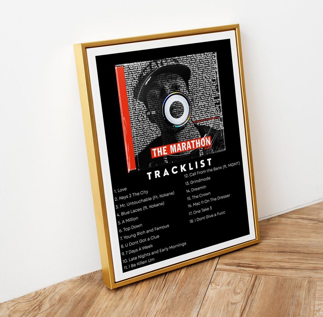 Nipsey Hussle Poster, Rap Mixtapes, Instant Download, the Marathon ...