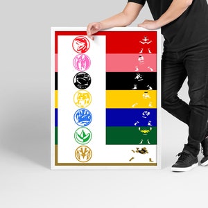 Power Rangers, INSTANT DOWNLOAD, Wall Art, Digital Print, Superhero ...