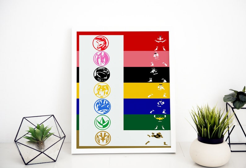 Power Rangers, INSTANT DOWNLOAD, Wall Art, Digital Print, Superhero ...