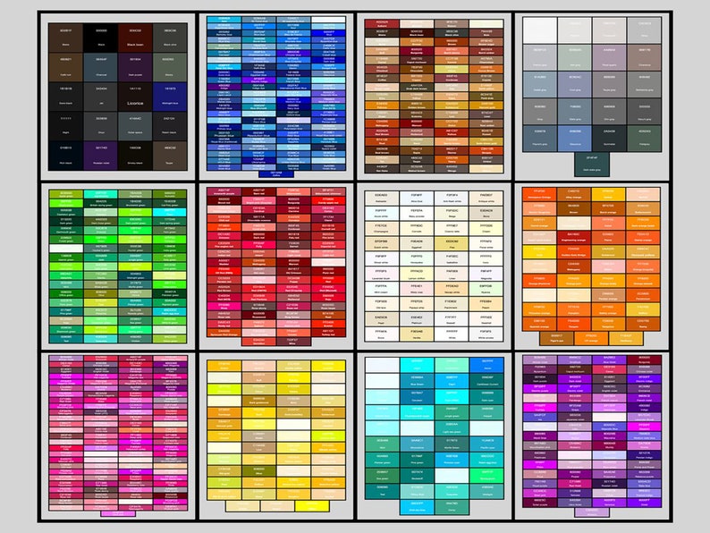 Digital Color Palette, Ultimate Color Palette, Digital Download ...