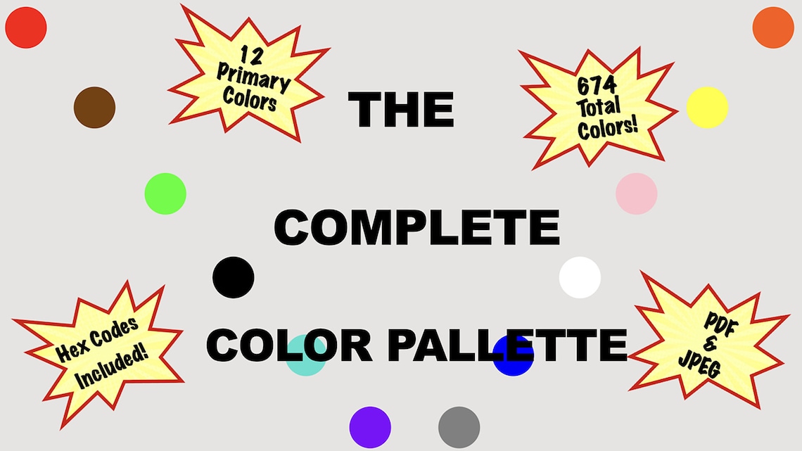 Digital Color Palette, Ultimate Color Palette, Digital Download ... Digital Color Palette, Ultimate Color Palette, Digital Download ...