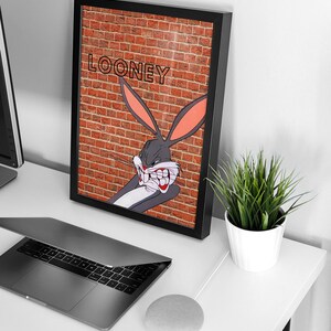 Looney Tunes, Bugs, INSTANT DOWNLOAD, Digital Print, Kids Decor ...