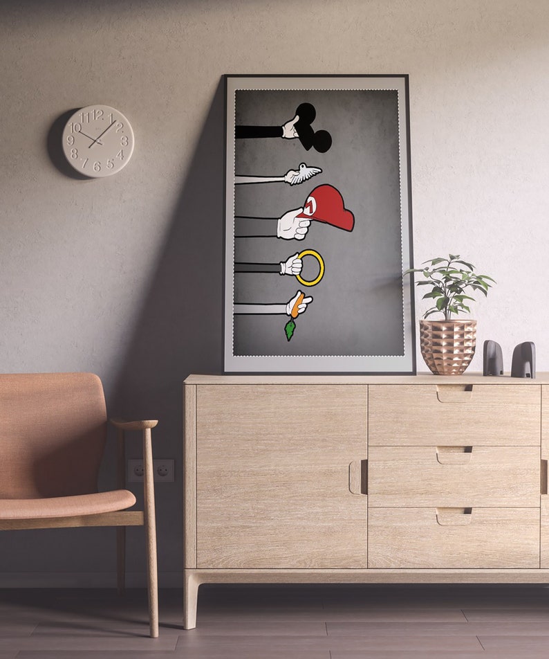 Cartoon Characters Instant Download Super Mario Bugs Bunny - Etsy