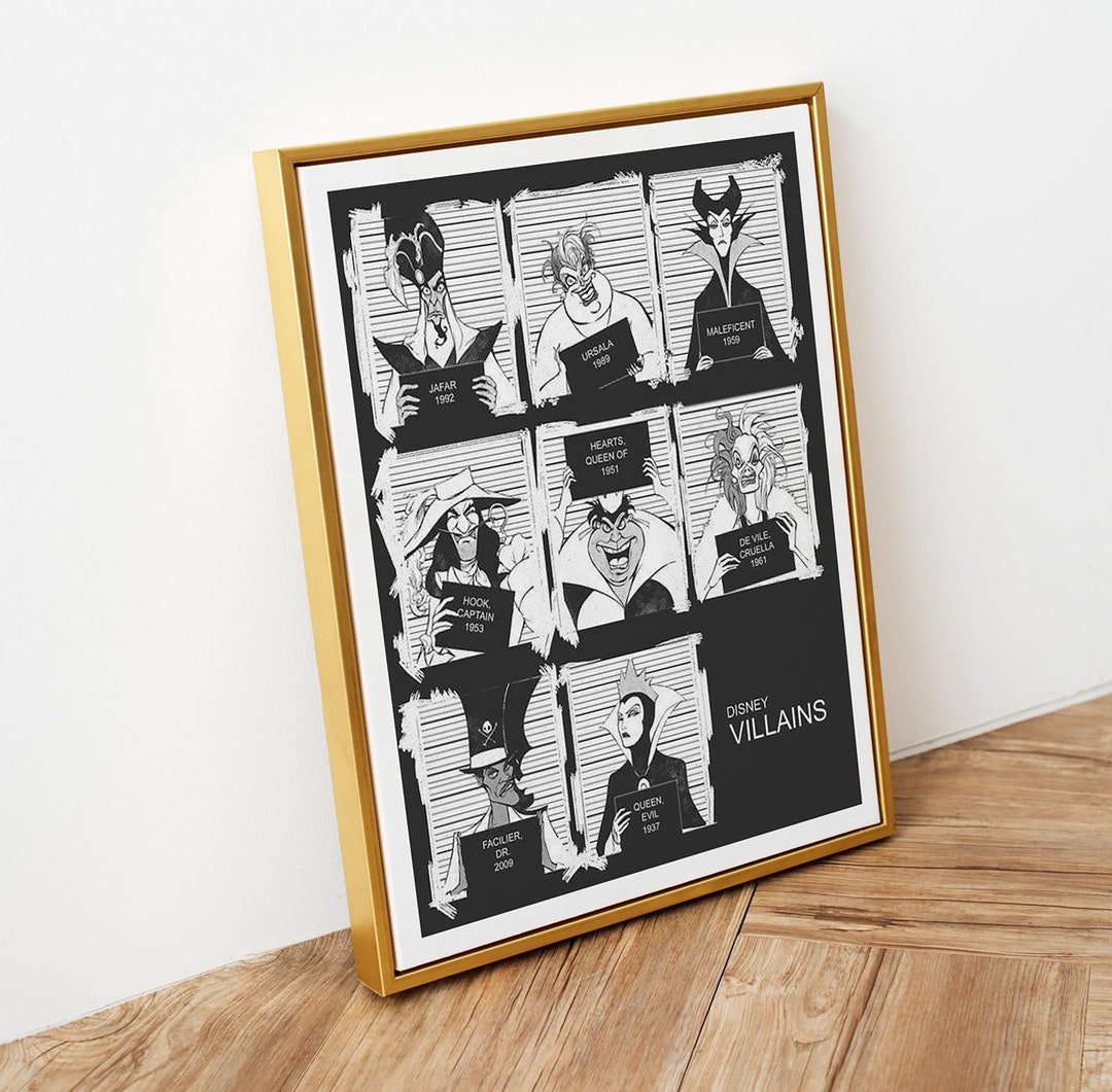Cartoon Villains, INSTANT DOWNLOAD, Movie Cartoon Characters, Digital ...