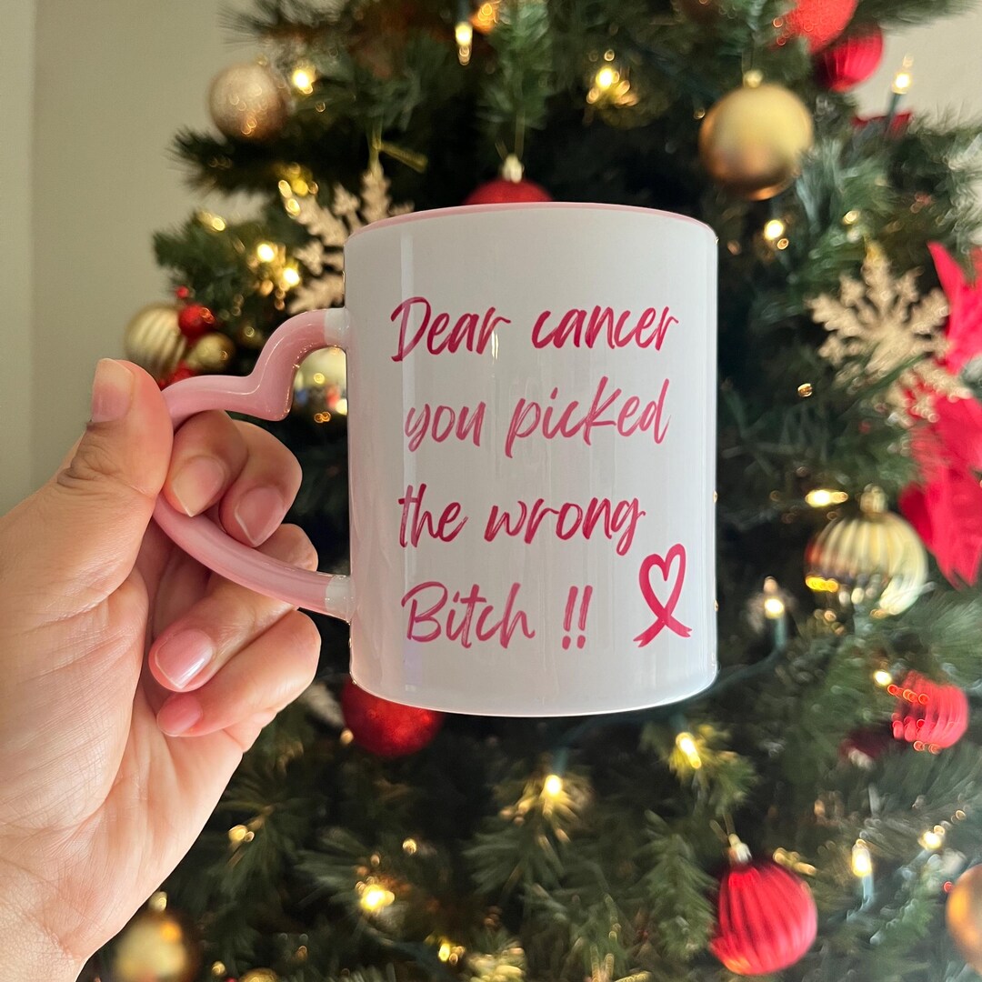 Cancer Mug, Breast Cancer Mug , Cancer Coffee Mug, Mug, Funny Coffee ...