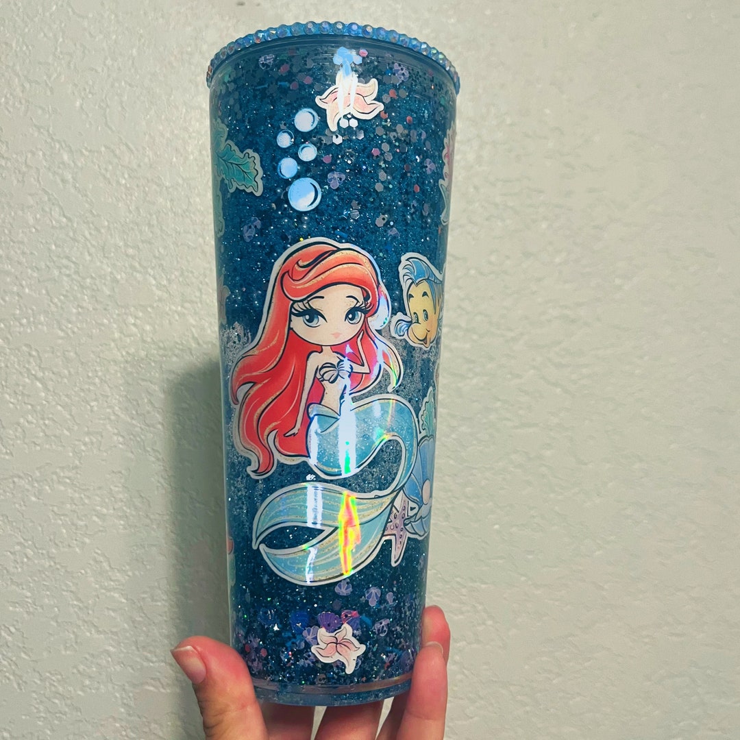 Starbucks the Little Mermaid Snowglobe, Disney Princess, Magical Castle ...