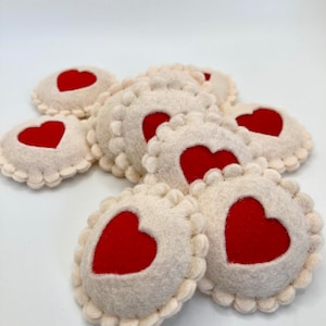 Felt Jam Heart Biscuits - Etsy