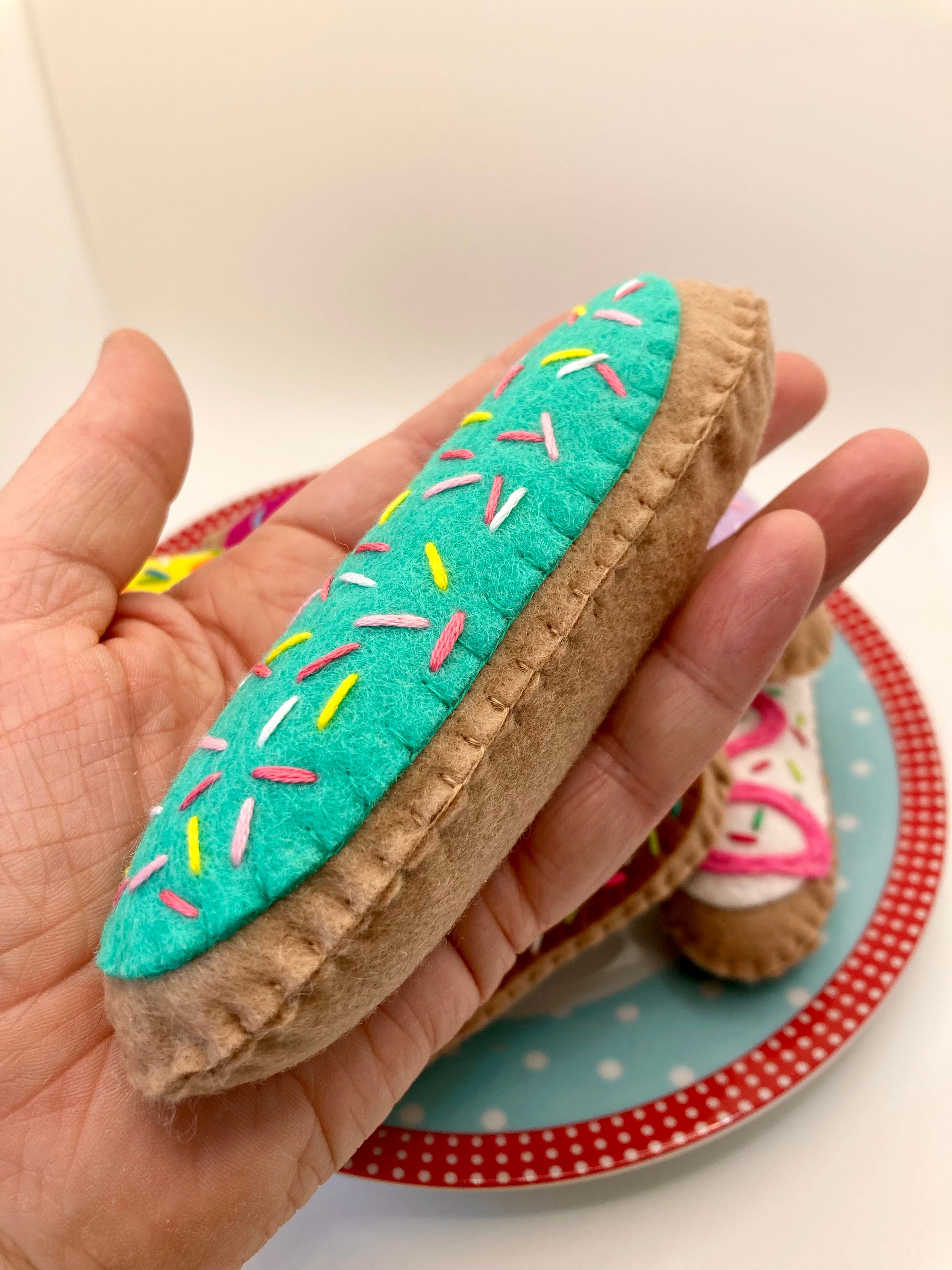 Felt Iced Bun - Etsy