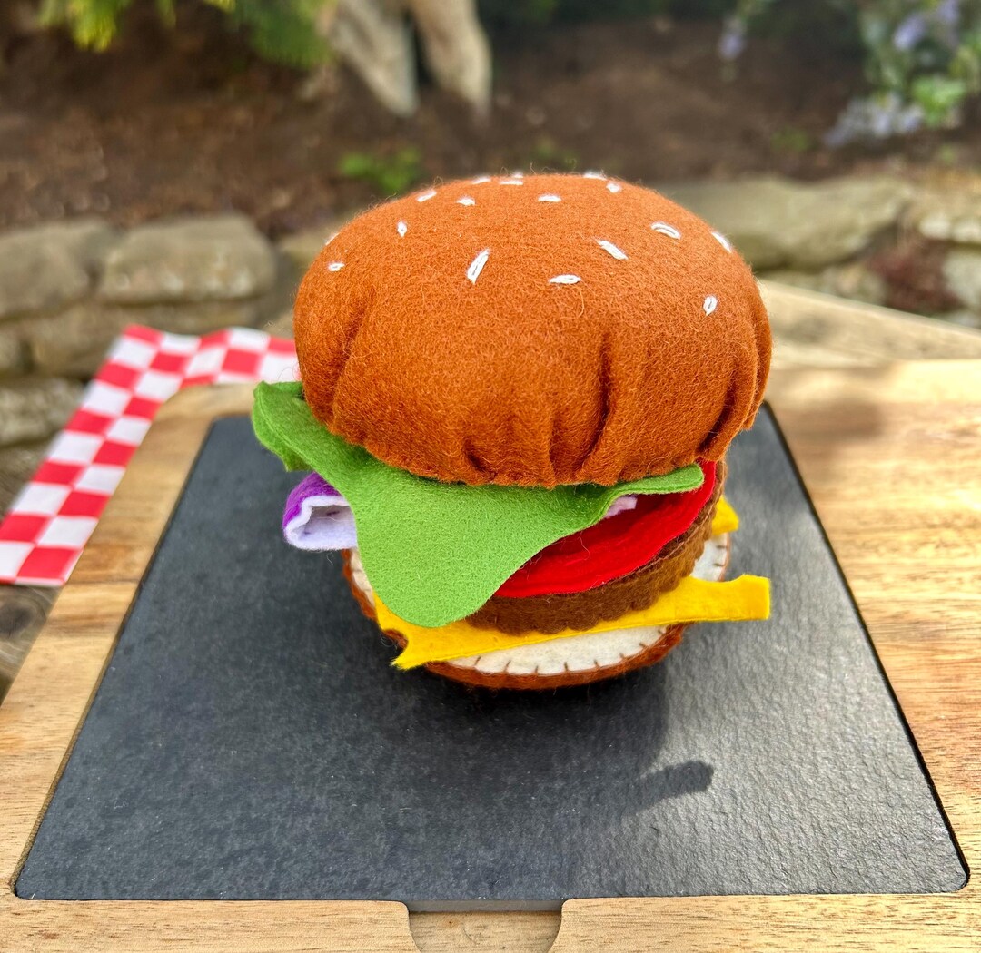 Felt Burger Bun Stack - Etsy