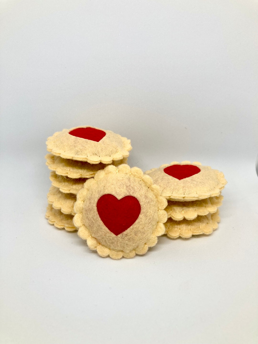 Felt Jam Heart Biscuits - Etsy