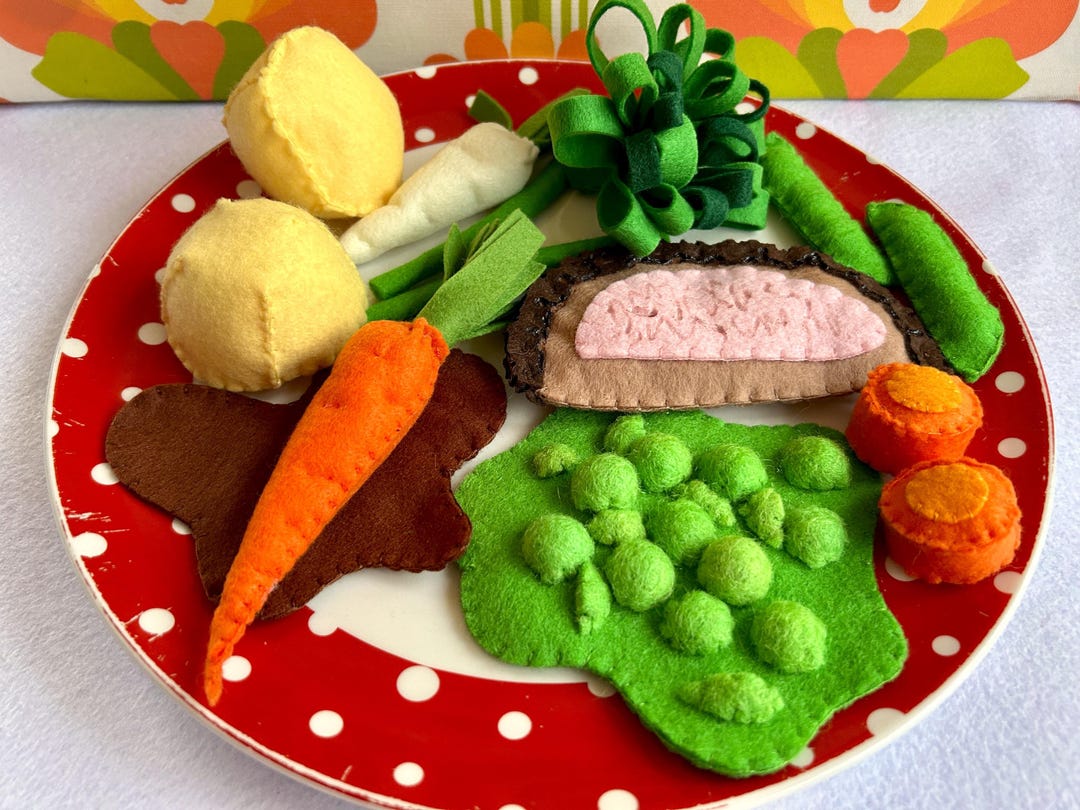 Felt Roast Dinner Set - Etsy