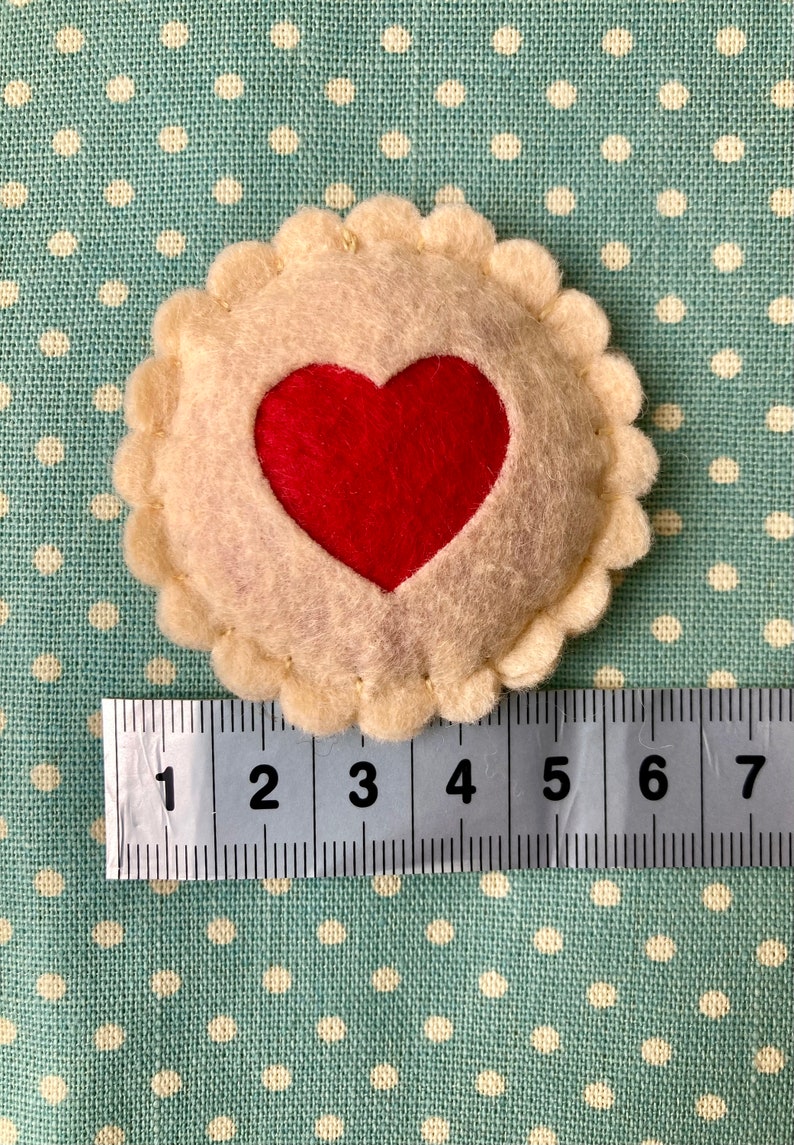 Felt Jam Heart Biscuits - Etsy