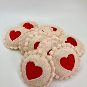 Felt Jam Heart Biscuits - Etsy